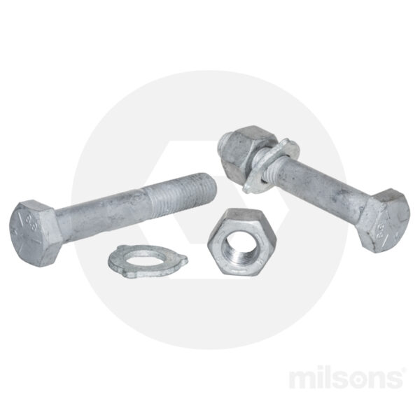 K0HSFG BOLT/NUT/WASHER CL8.8 M16x260 GAL | Milsons