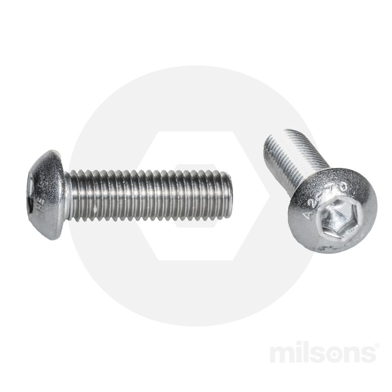 BUTTON HEAD SOCKET SCREW SS304 M10X30 | Milsons
