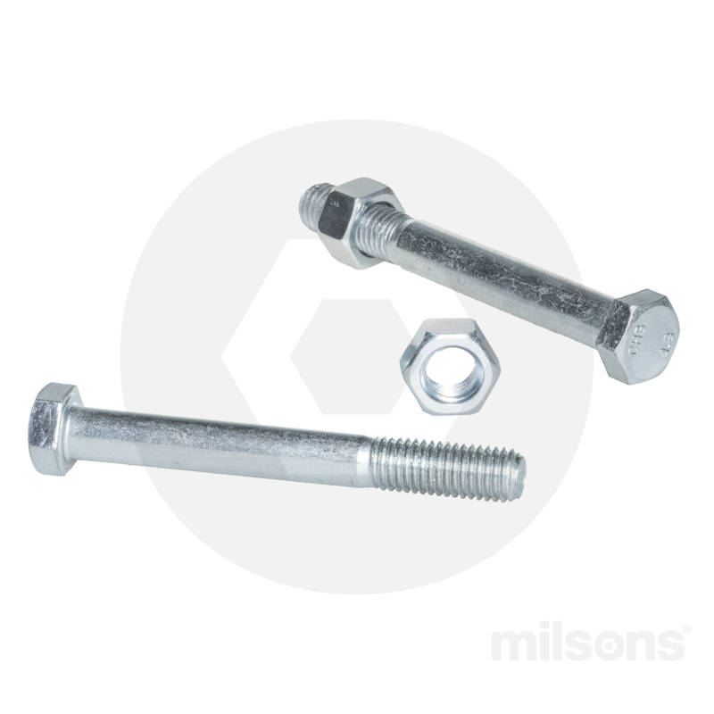BOLT/NUT CL8.8 M6X30 ZINC | Milsons