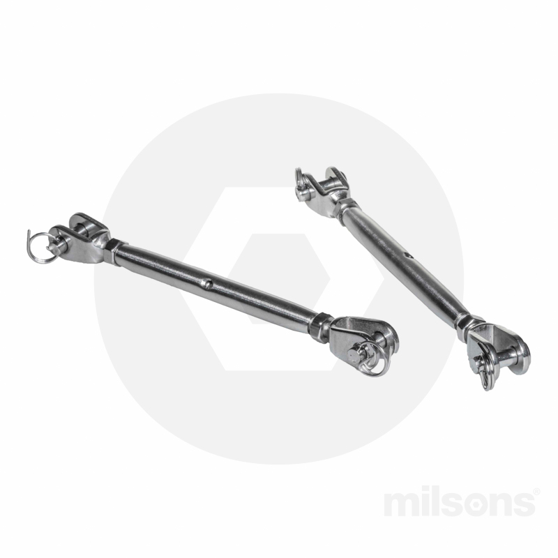 PIPE TURNBUCKLE JAW&JAW SS316 M8 | Milsons