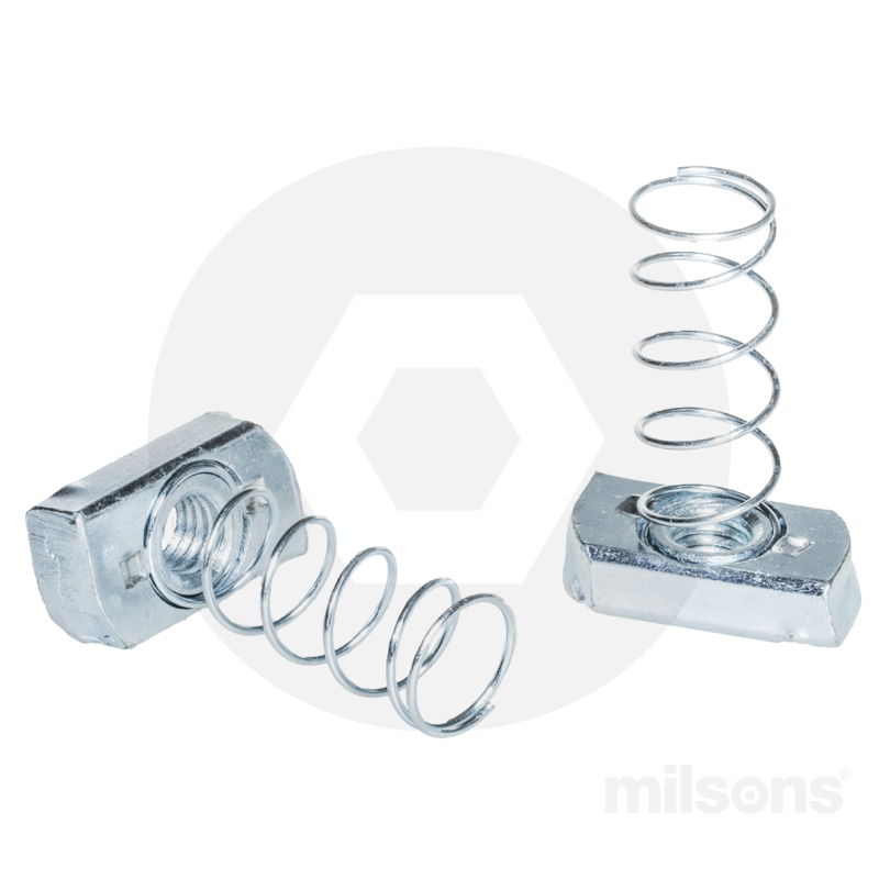 STRUT NUT LONG SPRING M8 | Milsons
