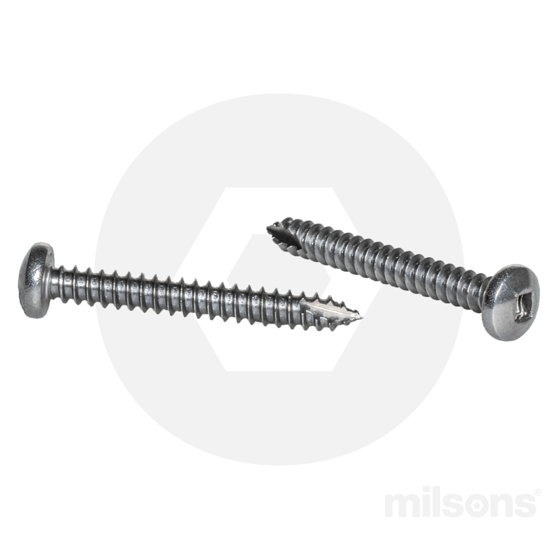 SELF TAP PAN SQ SS304 10Gx2-17 | Milsons