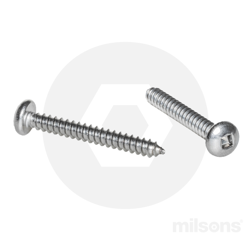 SELF TAP PAN SQ SS304 4Gx1/2 | Milsons