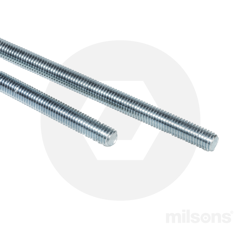 THREADED ROD MILD STEEL M12x1m ZINC | Milsons