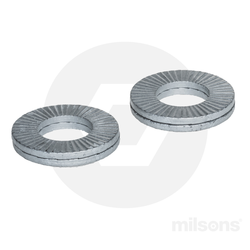 WEDGE LOCK WASHER LARGE OD M10 ZINC | Milsons