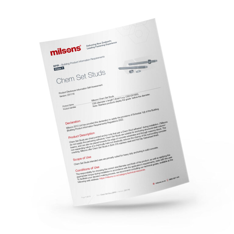 Threaded Rod Anchor | Milsons