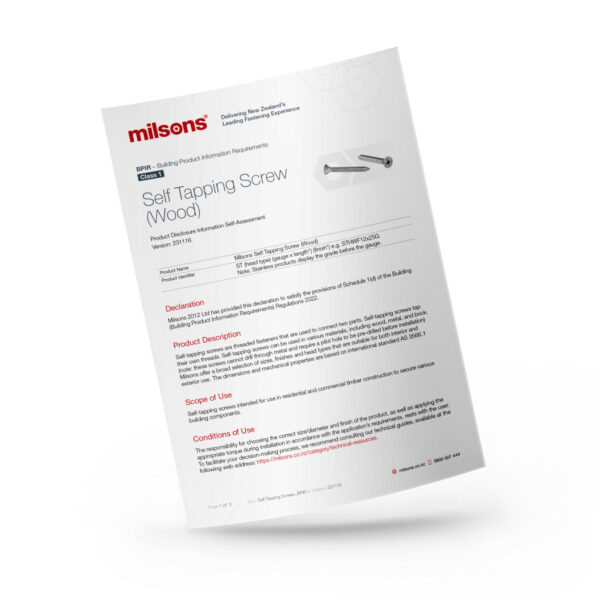 Self Tapping | Milsons