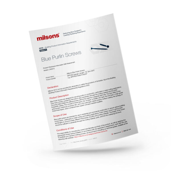 Self Drilling | Milsons