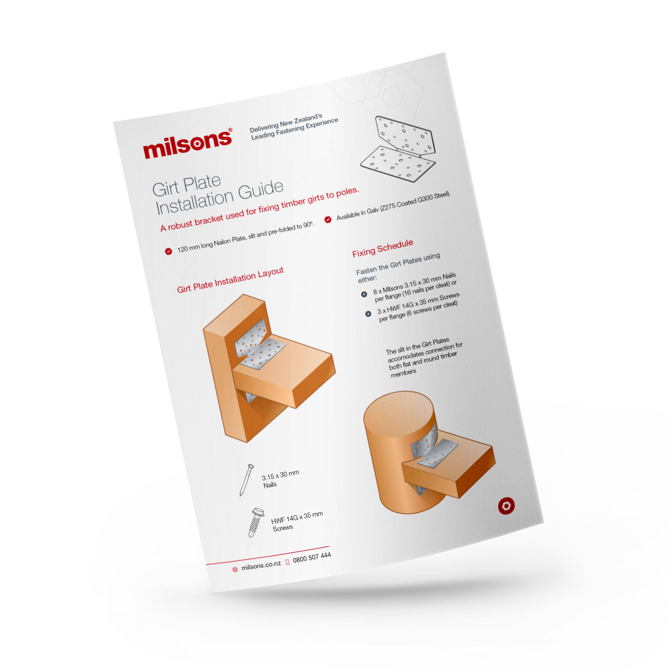 Girt Plate Installation Guide | Milsons