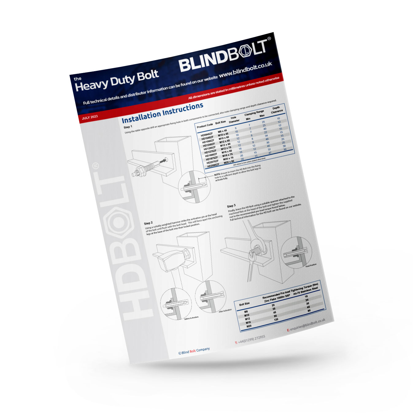 Heavy Duty Bolt Installation Guide | Milsons