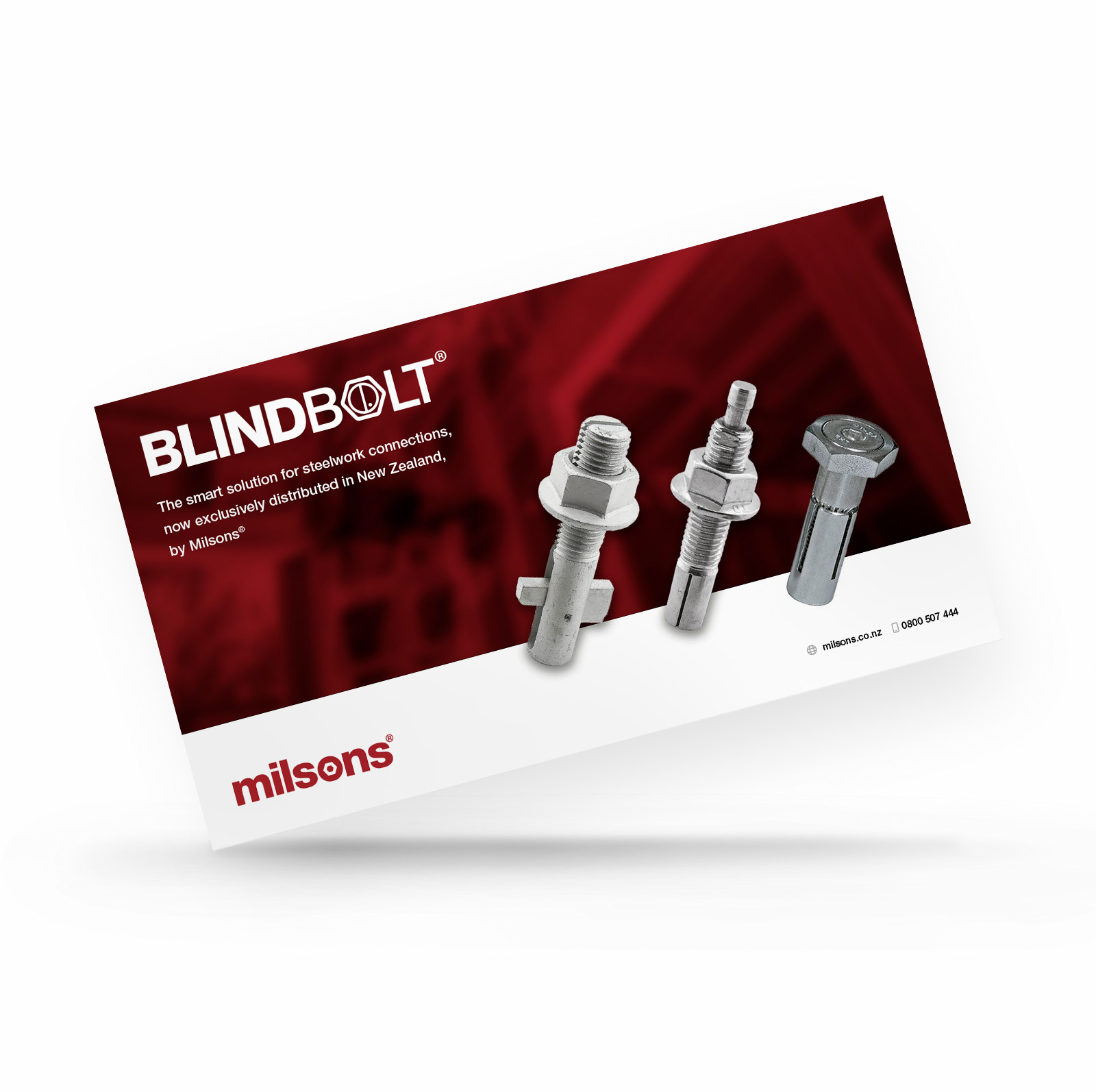 Blindbolt Range - Technical Data and Installation Guides | Milsons